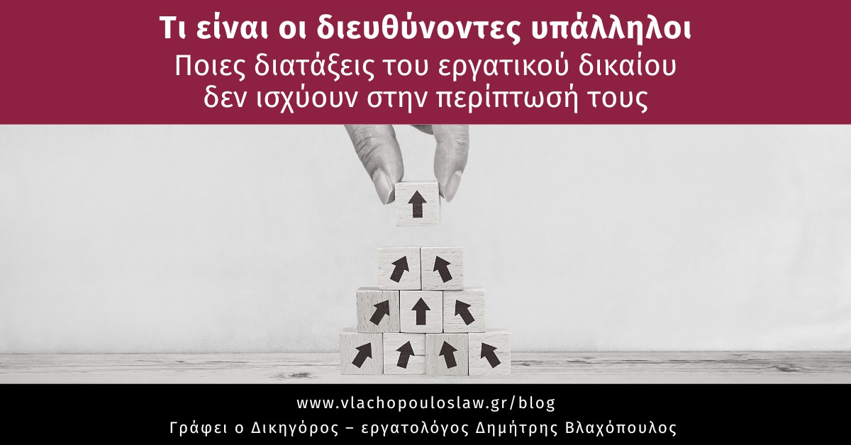 Τι είναι οι διευθύνοντες υπάλληλοι | VlachopoulosLaw